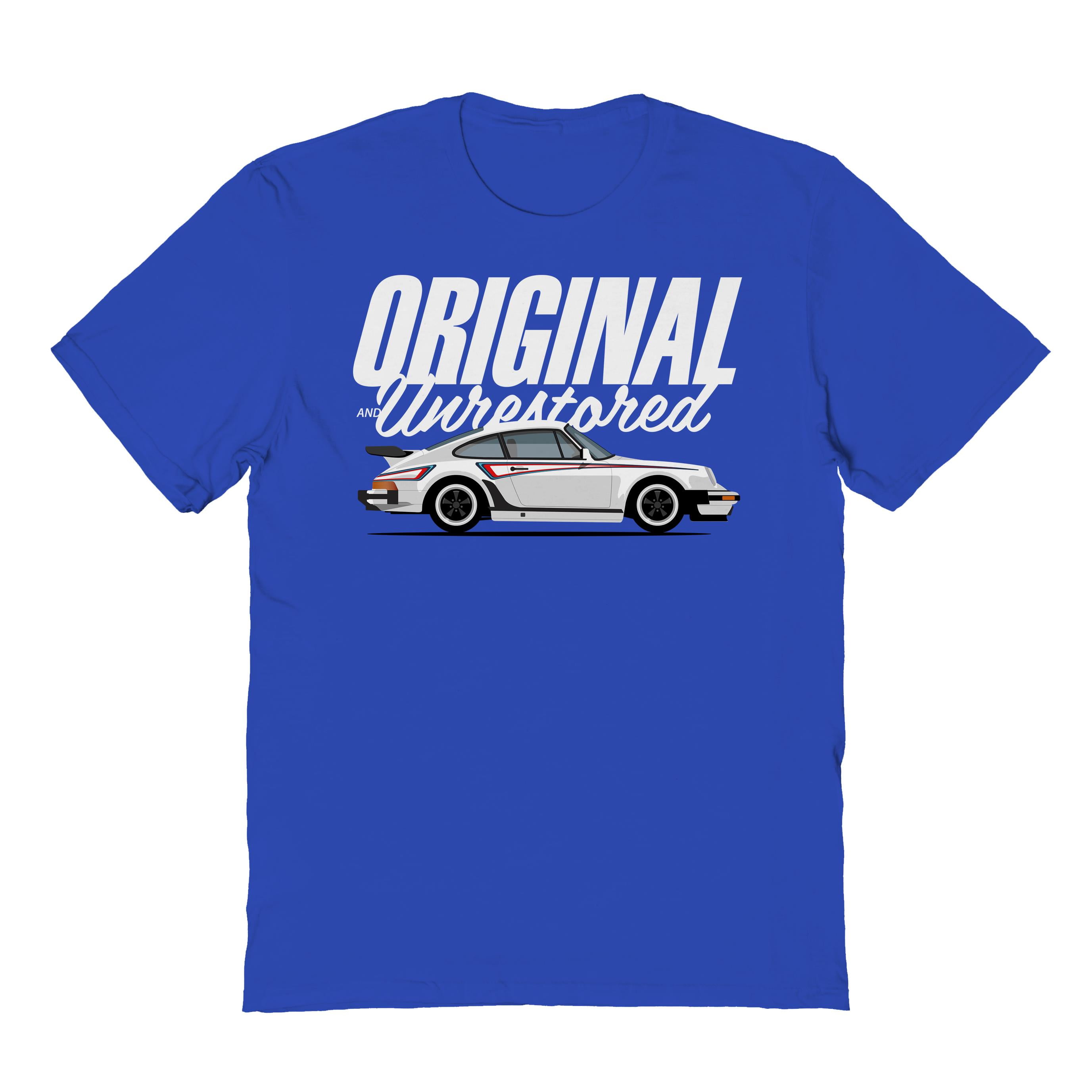 Motoring Original & Unrestored Porker Graphic Royal Men's Cotton T ...