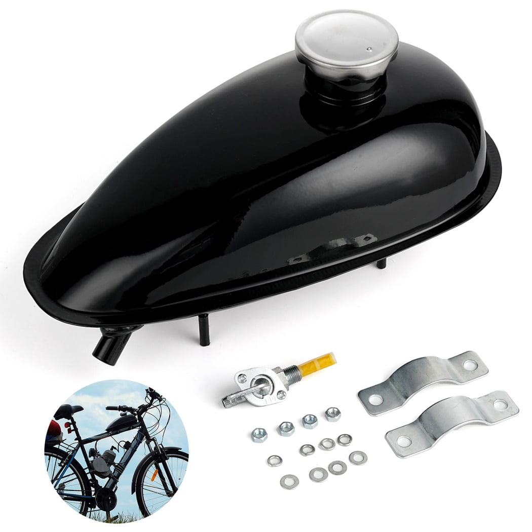 Motorized Bike Fuel Tank, 2L / 0.5 Gal Replacement Gas Fuel Petrol Tank ...