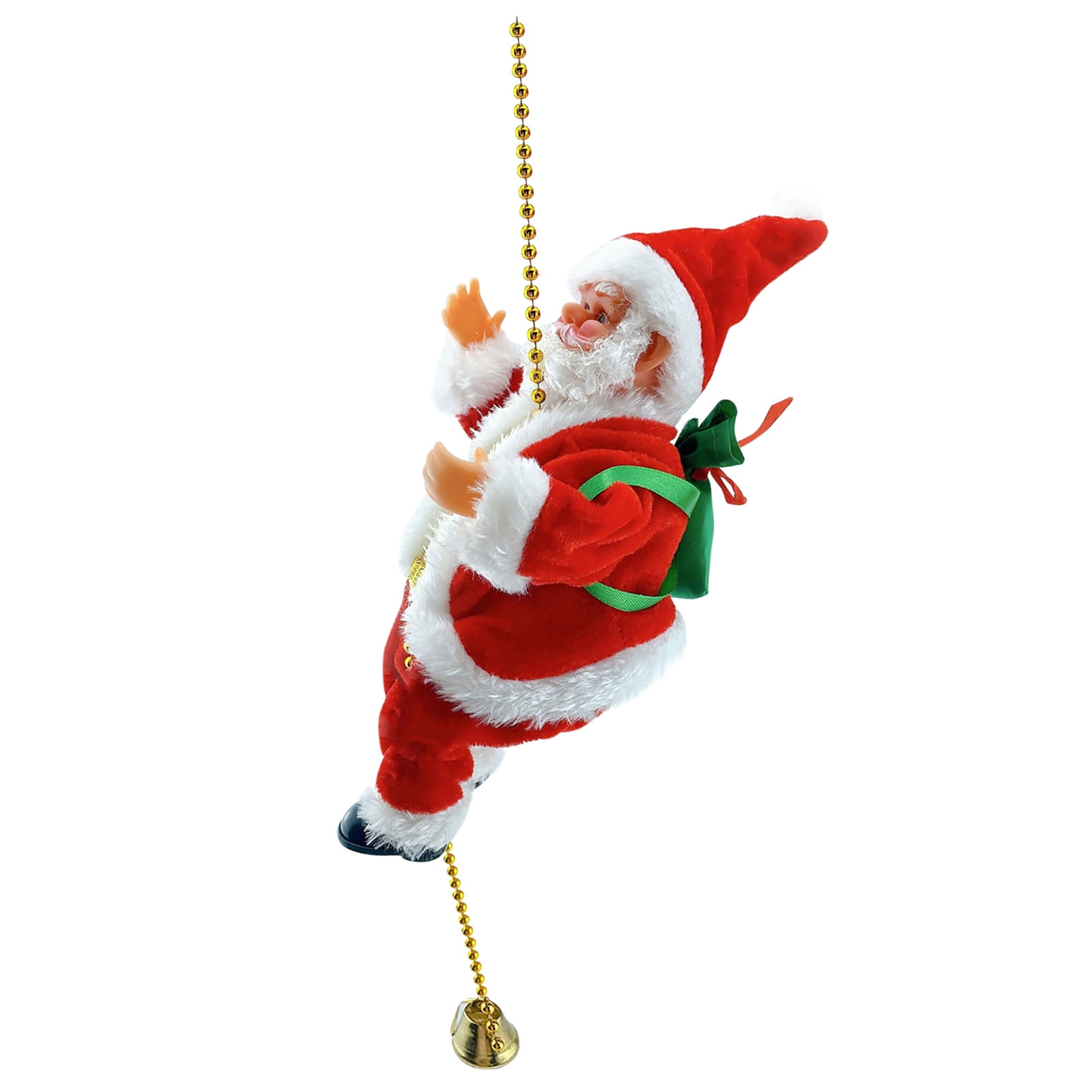 Motorized Climbing Santa Claus Christmas Hanging Ornament - Animated ...