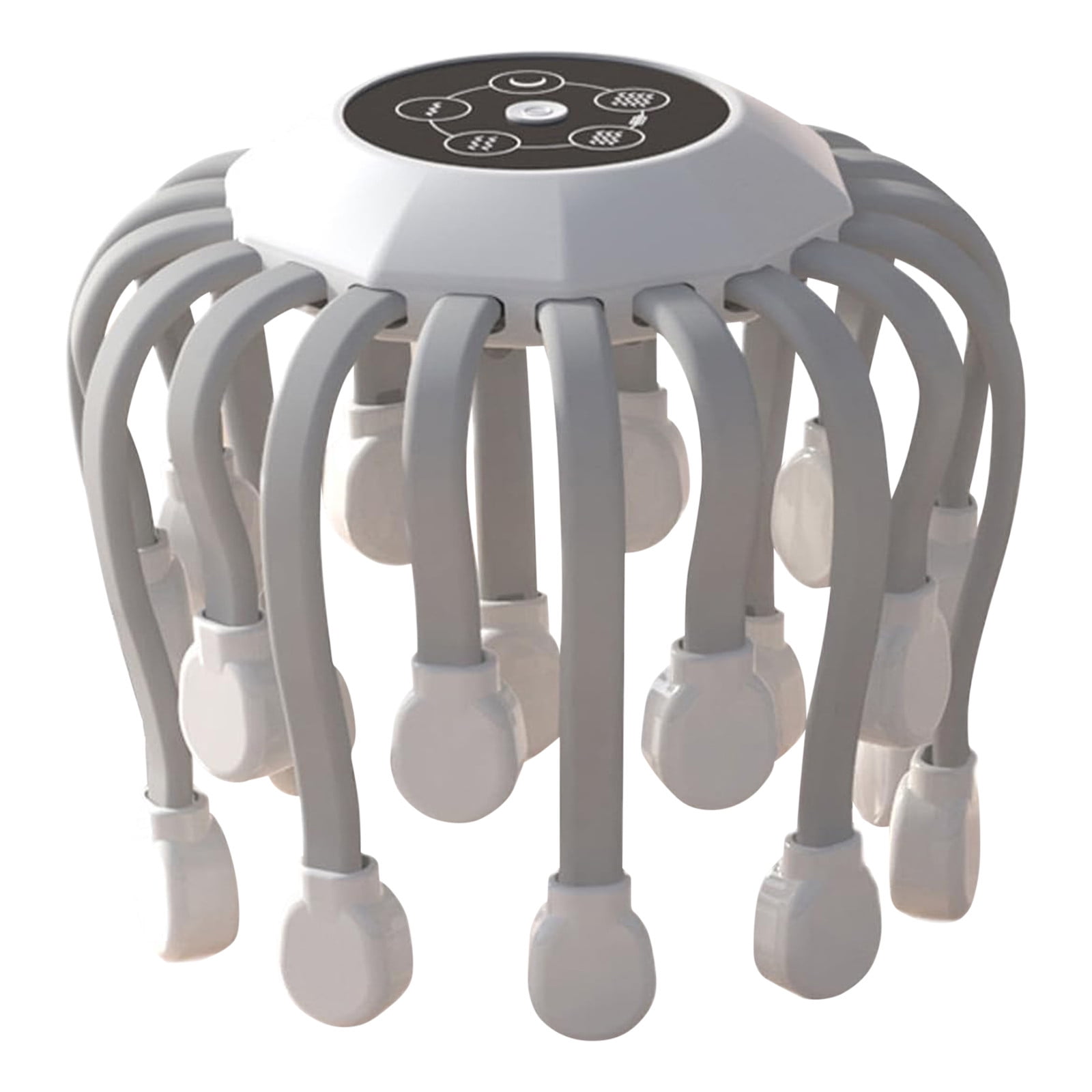 Motorized Head Massager | 20 Flexible Nodes | 5 Modes | Rechargeable ...