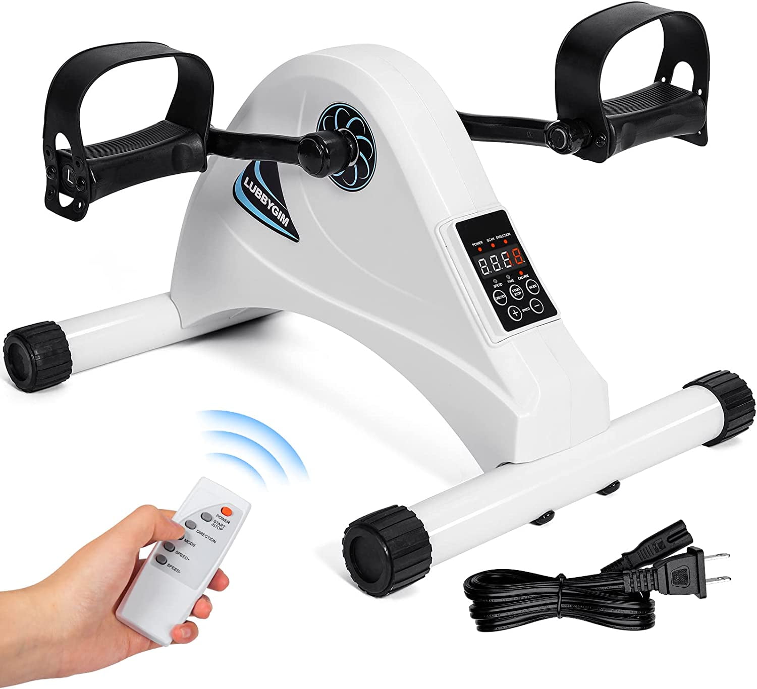 Motorized Mini Exercise Bike Pedal Exerciser for Seniors Rehab Training ...