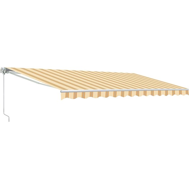 Motorized Patio Awning | Automatic Controlled | White Frame ...