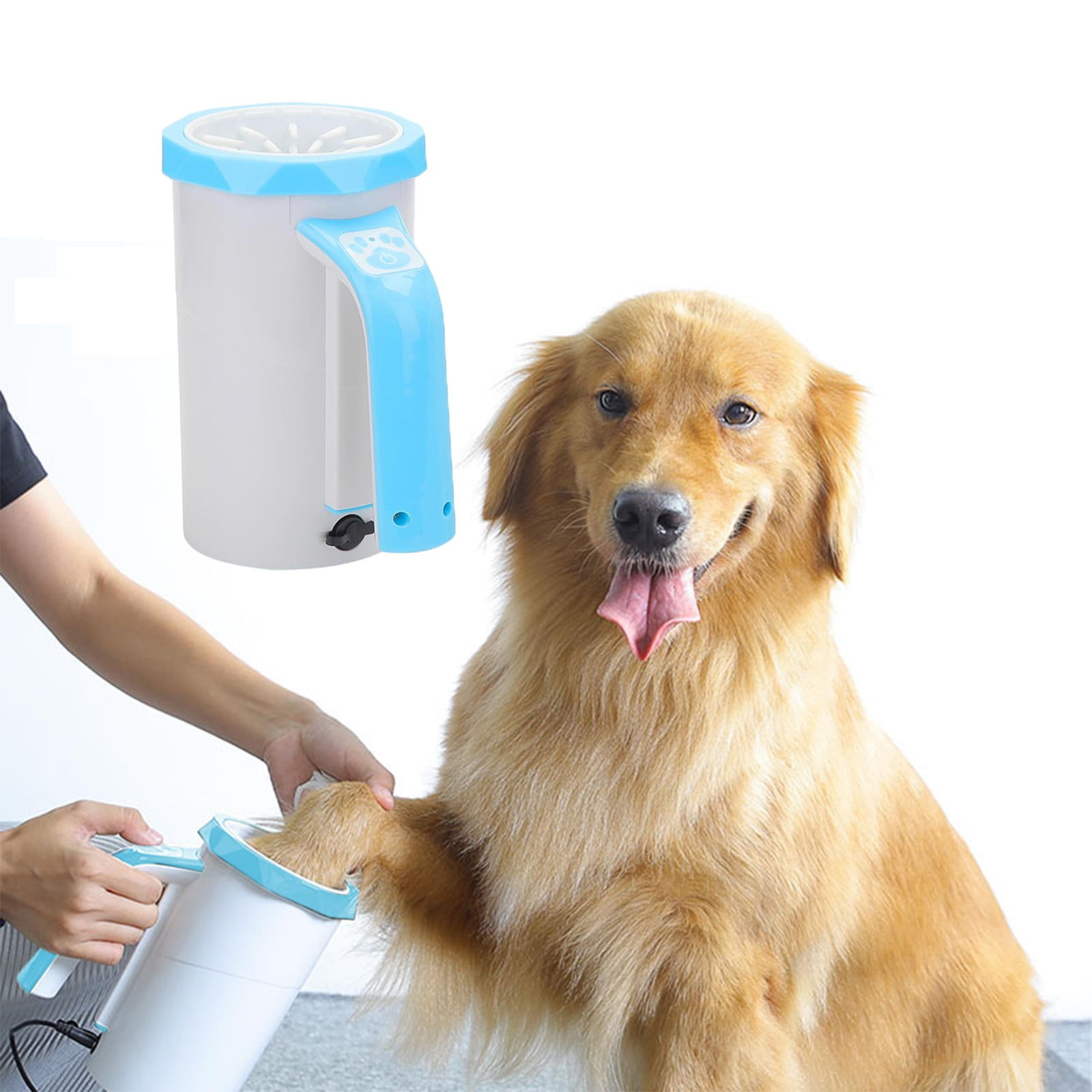 Motorized Paw Washer, Pet Foot Cleaning tool, Removable Lid, Non ...