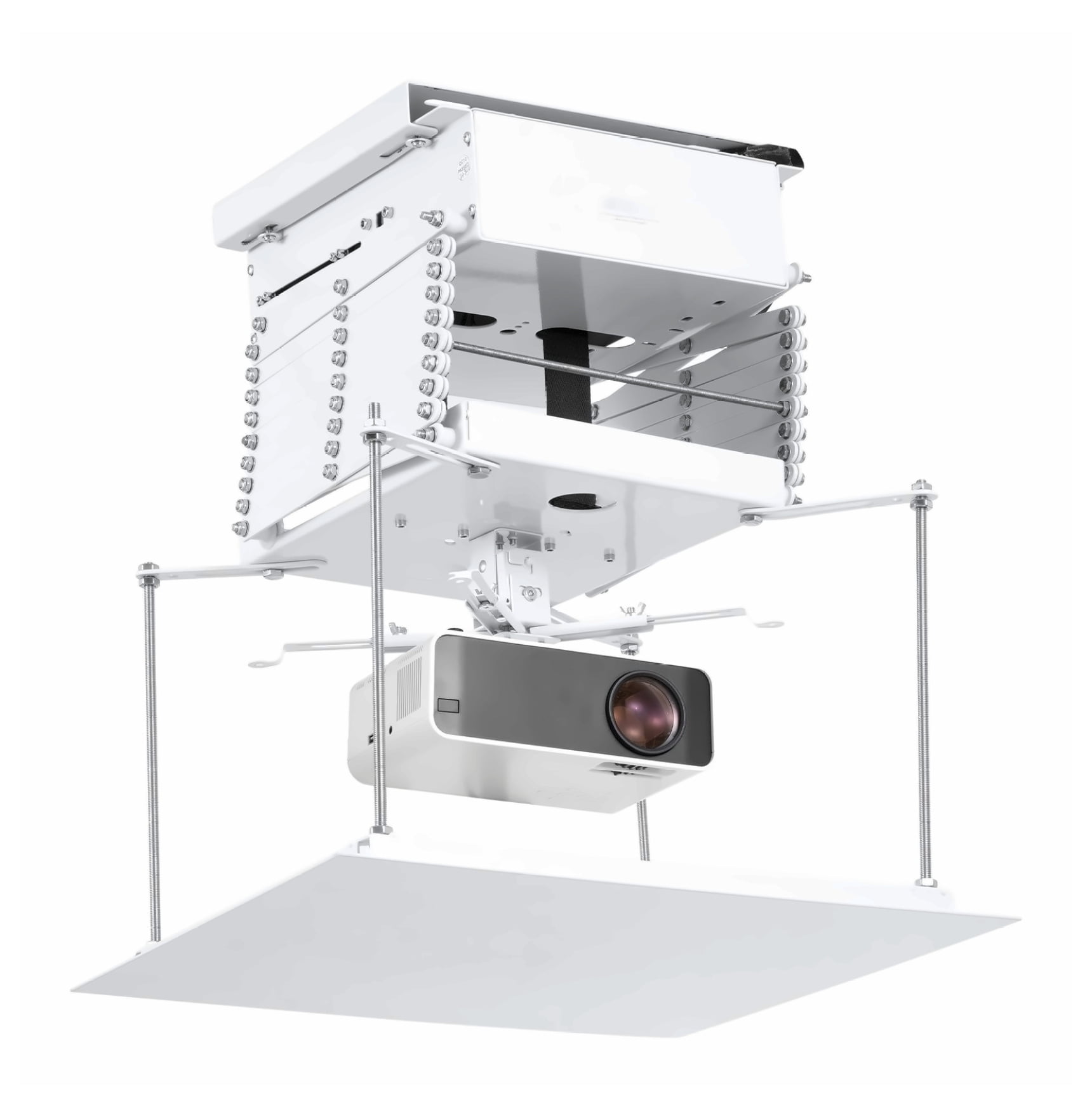 Motorized Projector Lift Electric 59 inch Adjustable Height Ceiling ...
