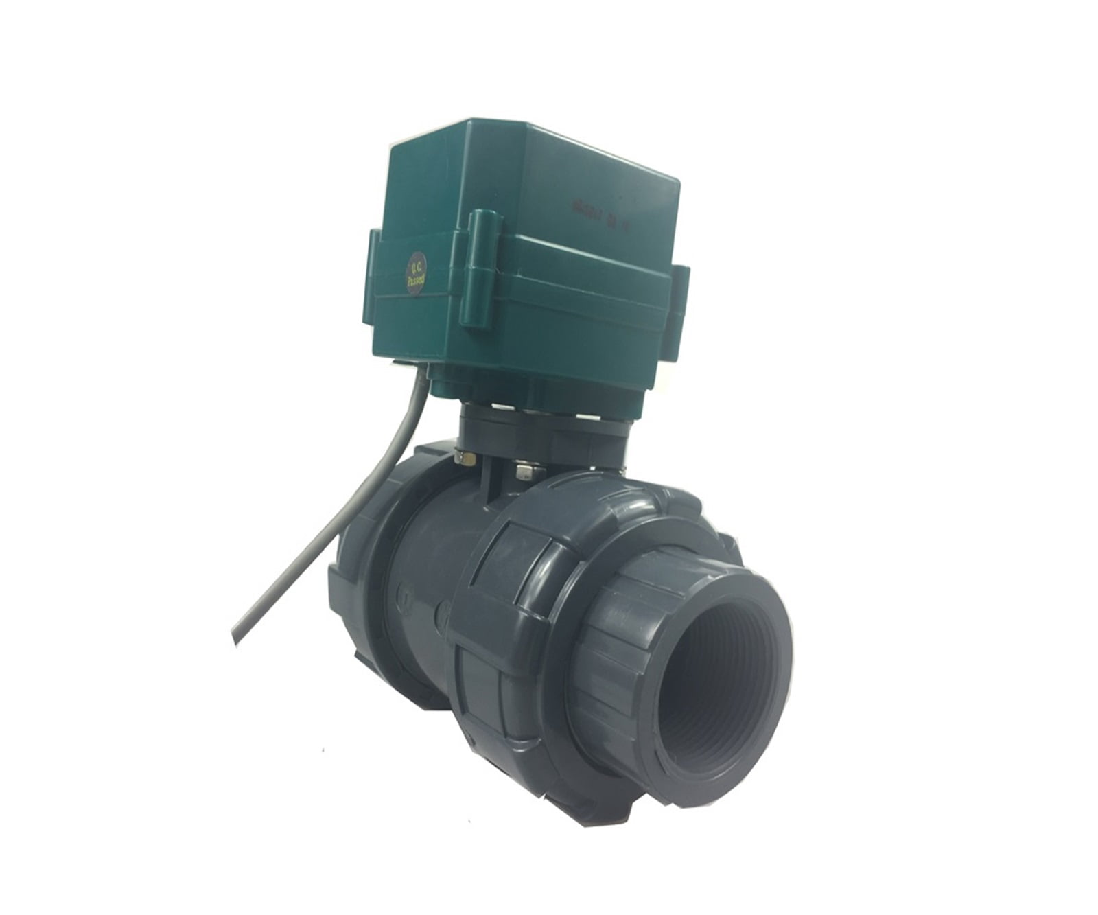 Motorized Pvc Valve 12V, DN40 BSP(1.5"), PVC Valve, 2 Way, Electrical ...