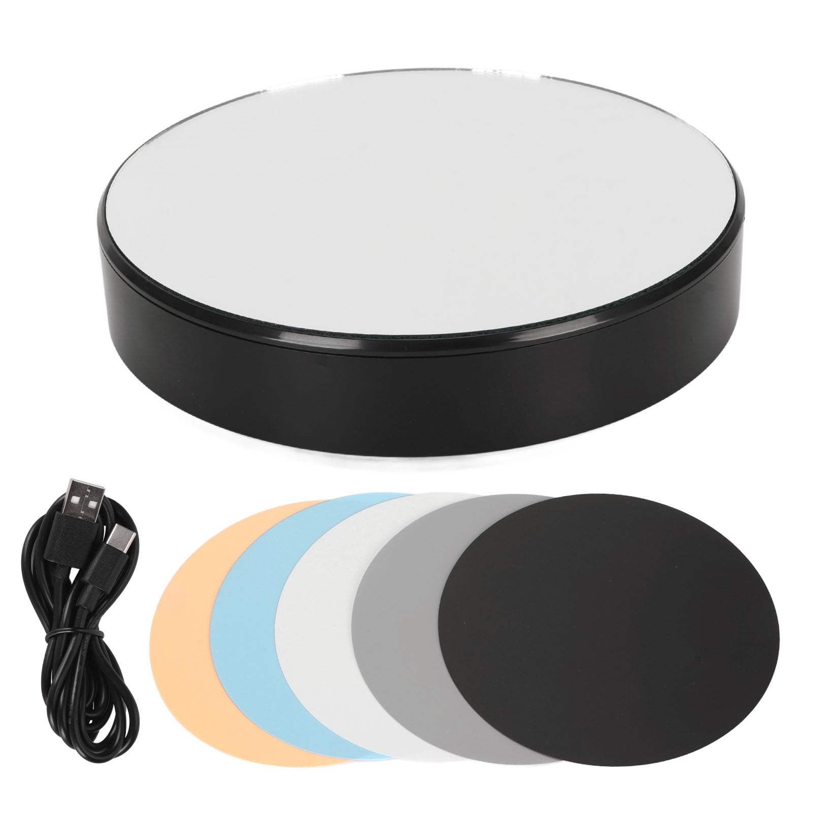 Motorized Rotating Display Stand 360 Degree White Light 5kg Load ...