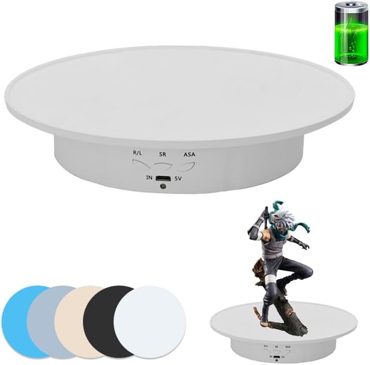 Motorized Rotating Display Stand, 7.87inch /17.6lbs Load, 360 Degree ...