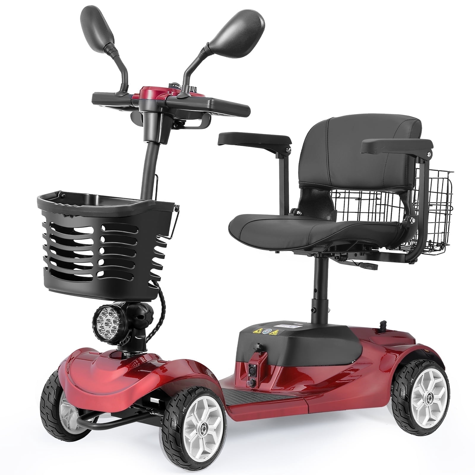 4 Wheel Electric Mobility Scooter, 360° Swivel Seat, Max Speed 5Mph ...