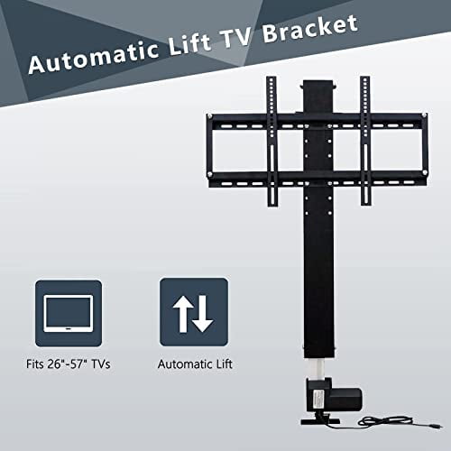 Motorized TV Lift for 26-57 inch Tvs, Vertical Lift, Remote Control ...