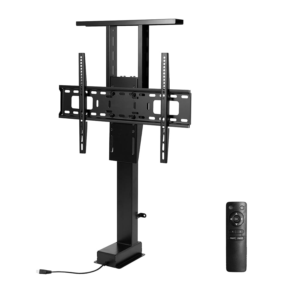 Motorized TV Stand for 32 to 77 inch Screens, Vertical Lift TV Mount ...