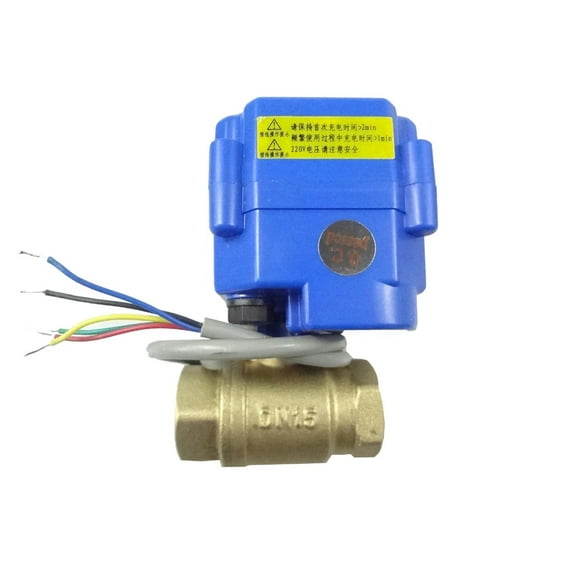 Motorized Valve Brass, G1/2" DN15, 2 Way, CR05, Electrical Valve ...