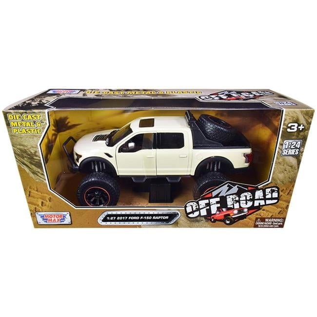 Motormax 1-27 Scale Off Road Cream 2017 Ford F-150 Raptor Pickup Truck ...