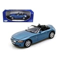 BMW Z4 Convertible Blue 1/18 Diecast Model Car by Motormax - Walmart.com