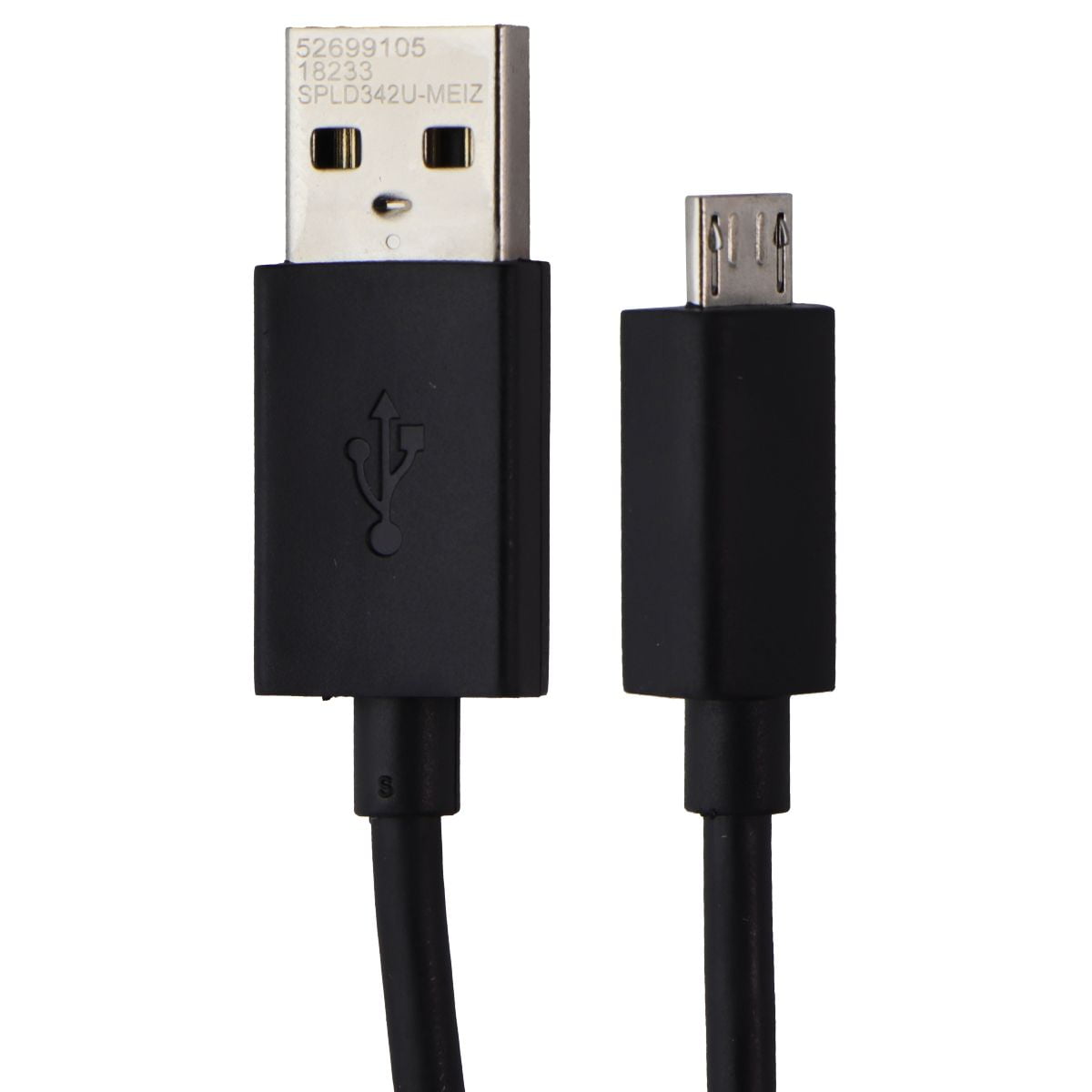 Motorola (3.3-Ft) Micro-USB to Standard USB Charge/Sync Cable - Black ...