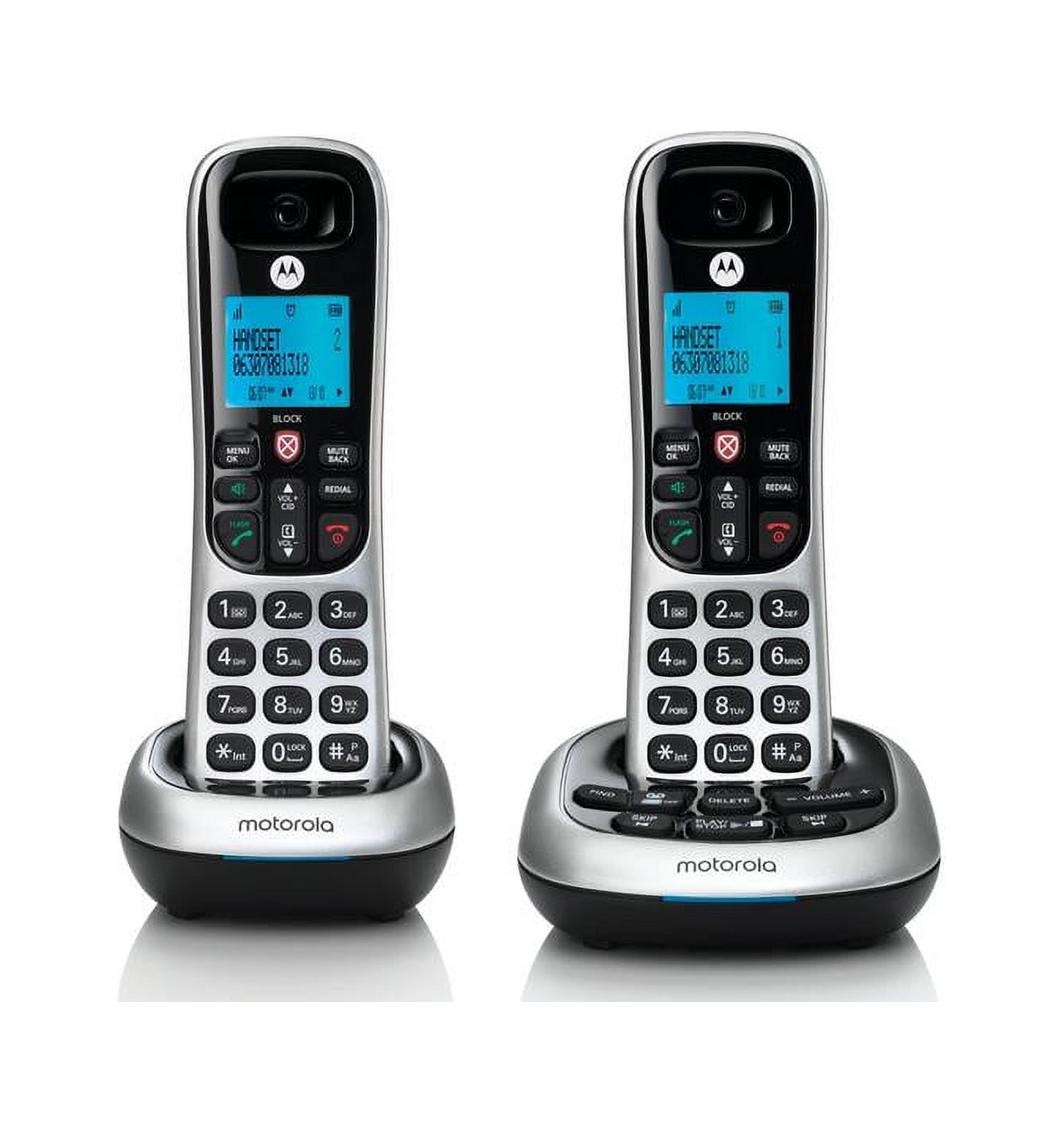 Motorola CD4012 Digital Cordless Home Phone with Caller ID, Speaker ...