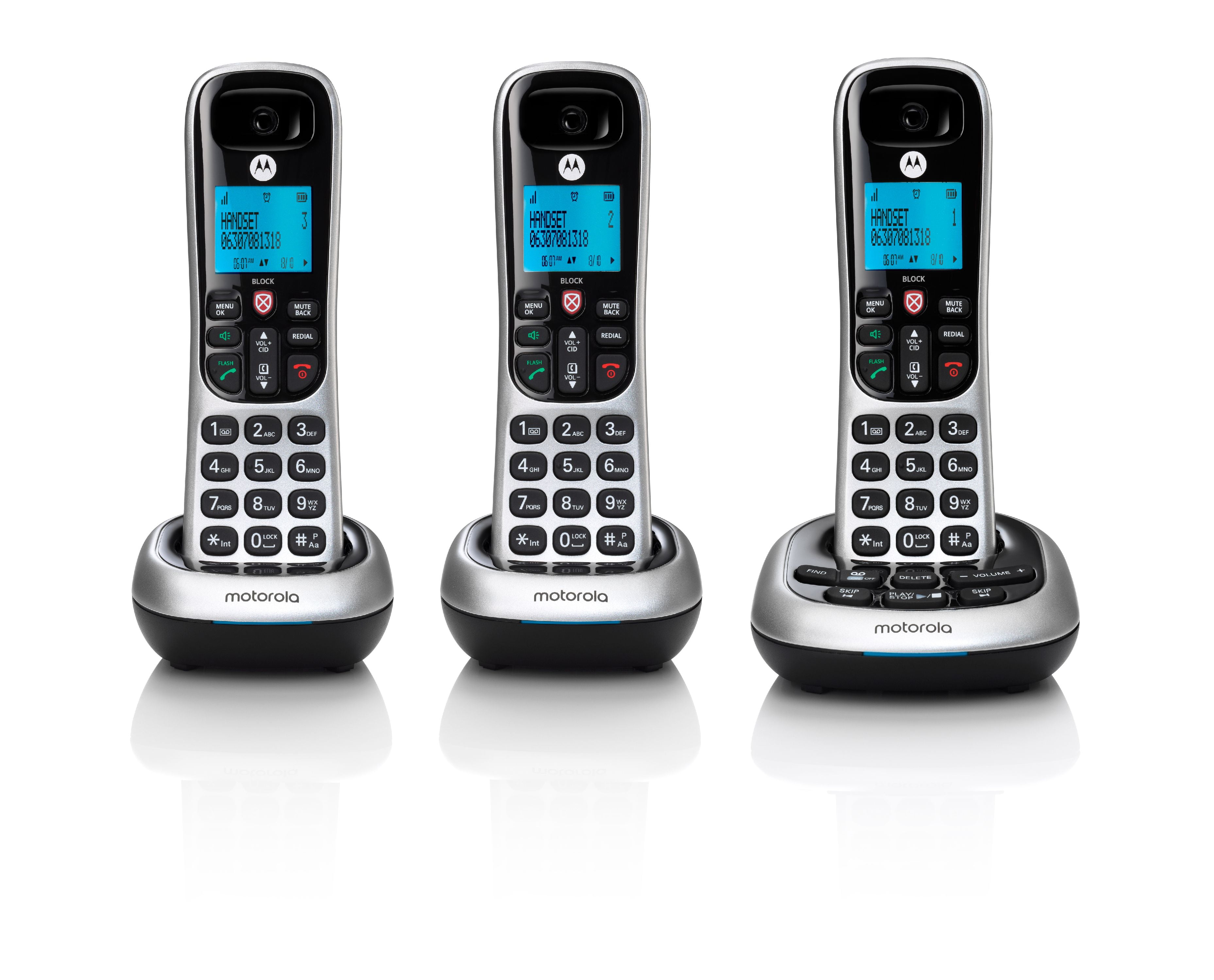 Motorola CD4013 CD4 Series Digital Cordless Telephone with Answering ...