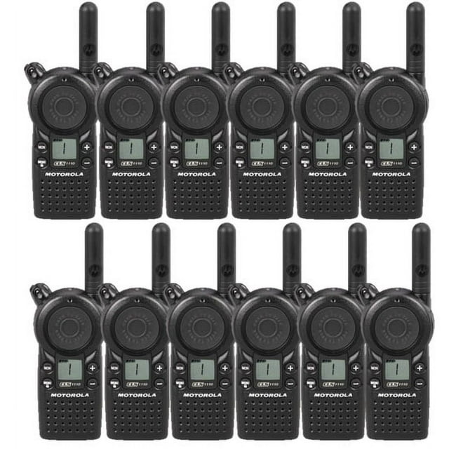 Motorola CLS1110 12 Pack Radio Bundle - Walmart Business Supplies