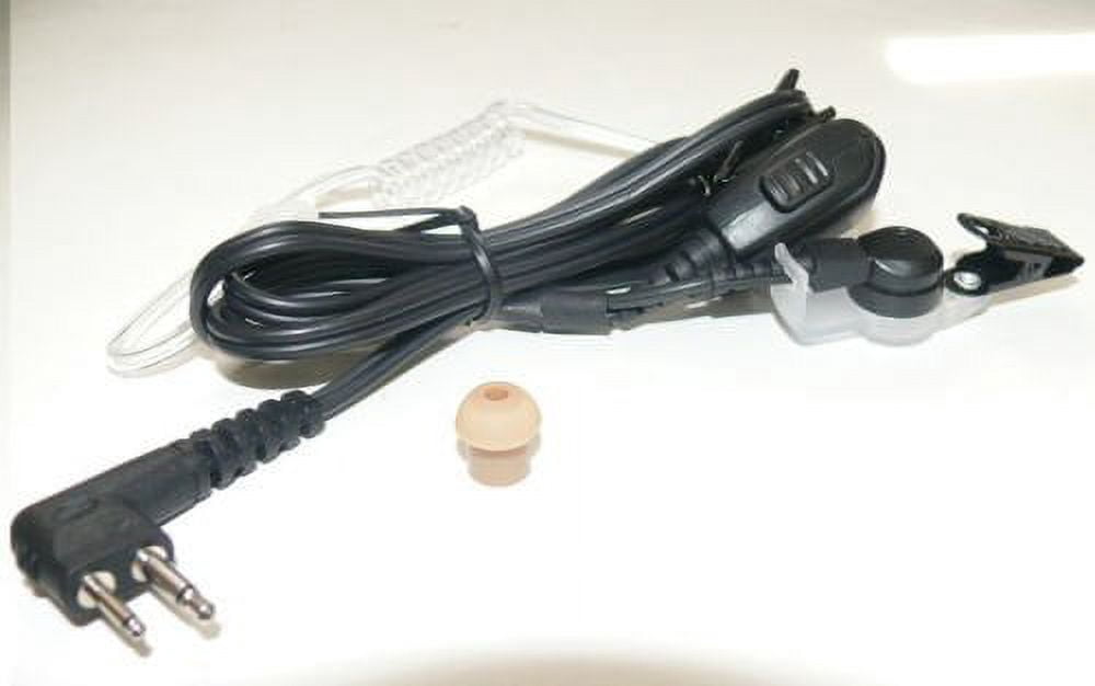 Motorola CP200 PR400 CLS HYT Radio Headset 2 Wire Surveillance Mic ...