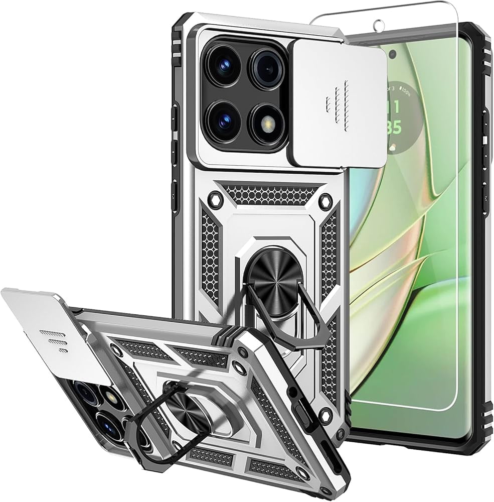 for Motorola Edge 2025 Case,with Screen Protectors and Camera Cover ...