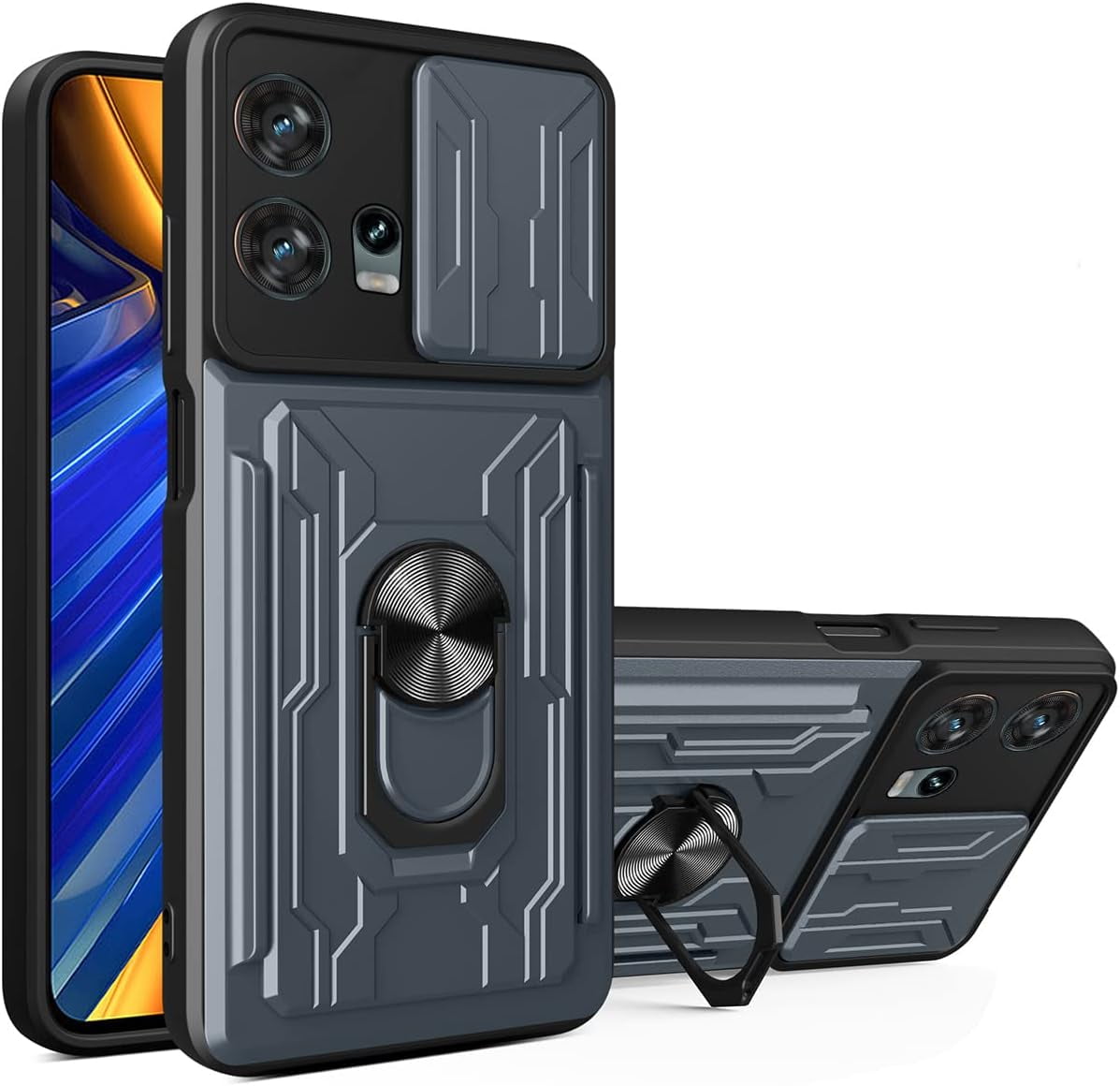 for Motorola Edge 30 Fusion (Not Edge 30) Case Sliding Window Case with ...