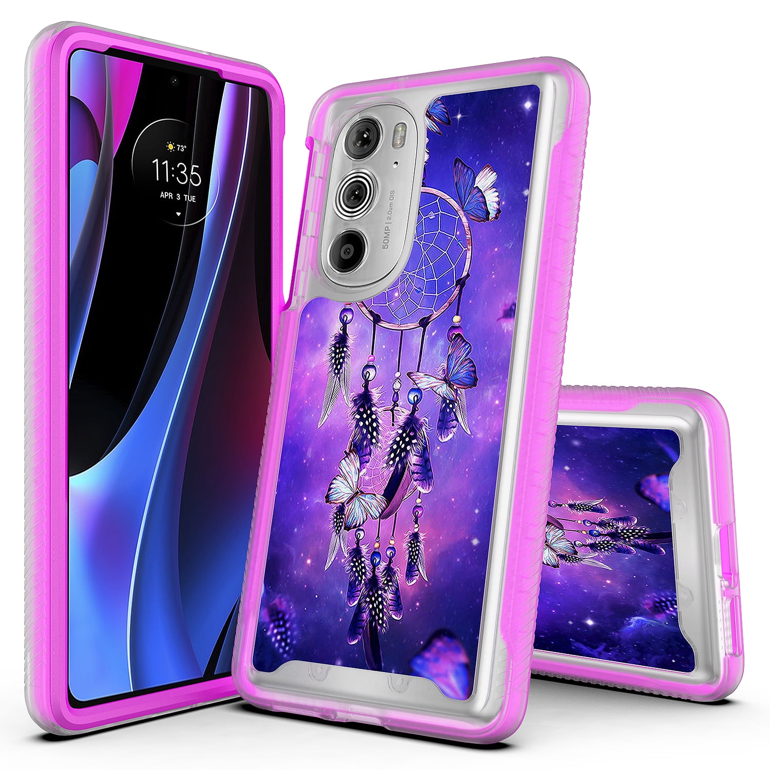 Motorola Edge Plus 5G UW Phone Case 2022, Rosebono Hybrid Graphic ...