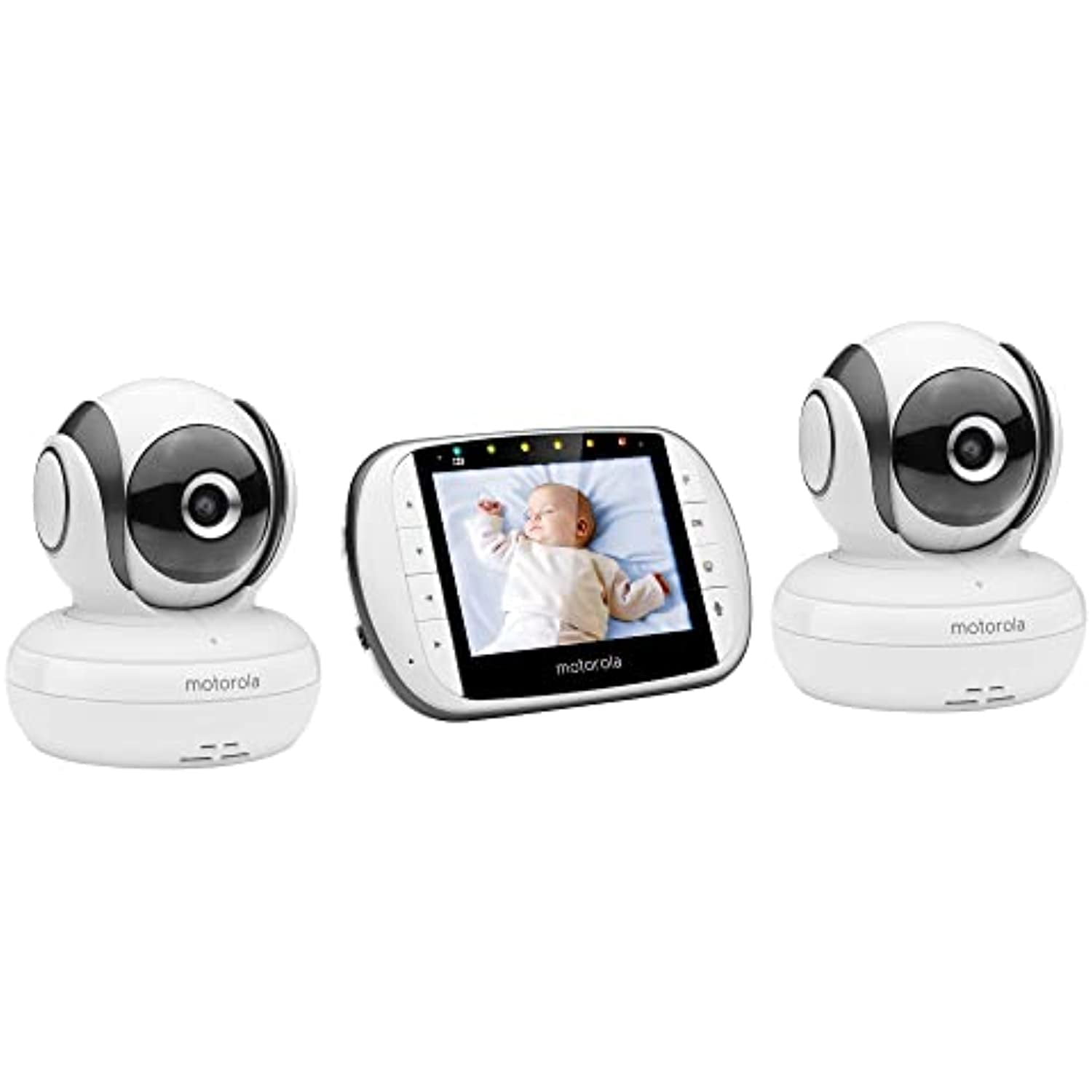 Motorola MBP36S-2 Wireless Video Baby Monitor with Dual Cameras, Remote ...