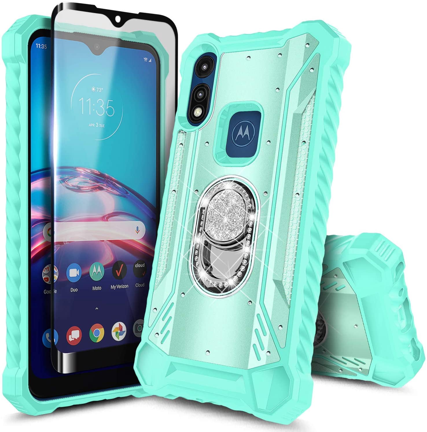 Motorola Moto E 2020 Case, Aluminum Magnetic Metal, Full-Body ...