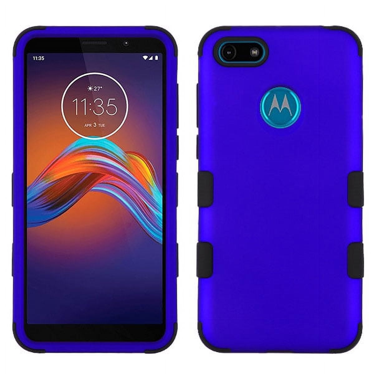 Motorola Moto E6 Play Phone Case 3 In 1 Hybrid Impact Armor Hard Pc