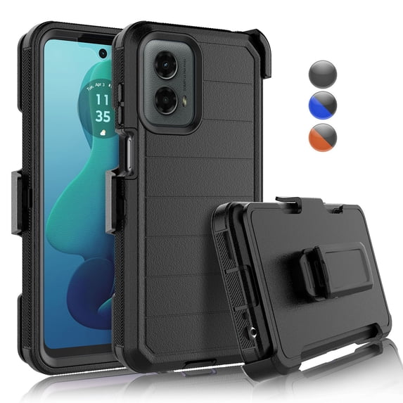 For Motorola Moto G 5G 2024 6.6" Case,Heavy Duty Rugged Defender Case ...