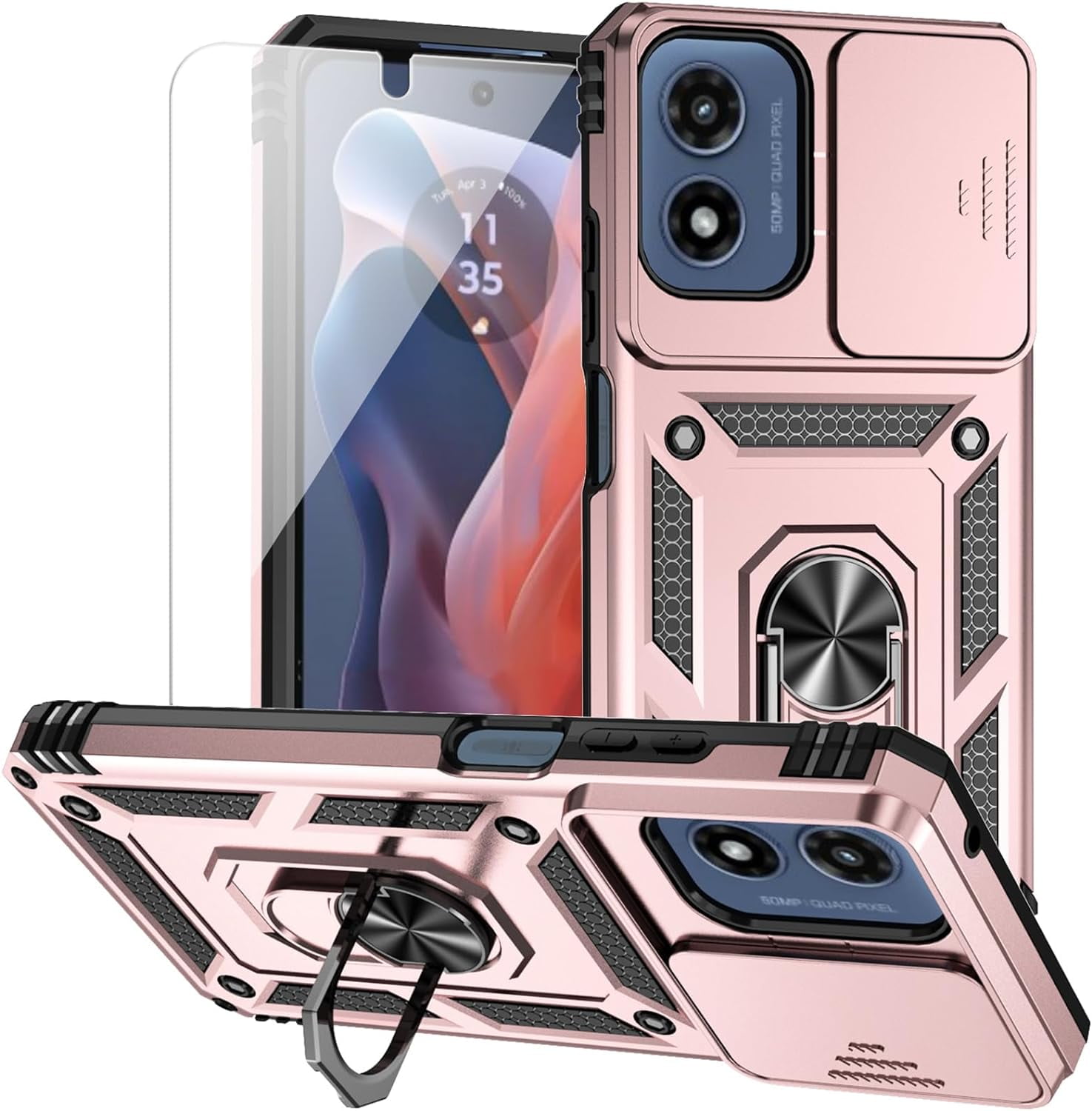 for Motorola Moto G 5G 2024 / Moto G Play 5G 2024 Case with Camera Lens ...