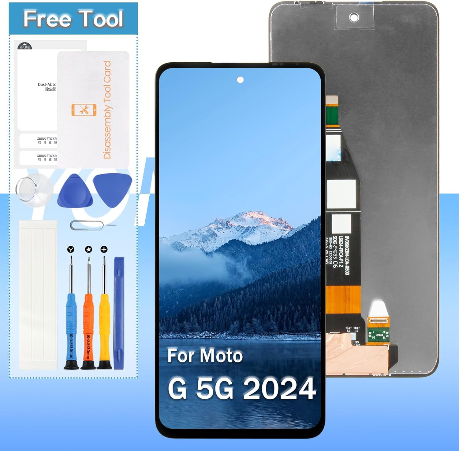 for Motorola Moto G 5G 2024 Screen Replacement XT2417 XT2417-1 XT2417D 6.6" LCD Display Touch ...