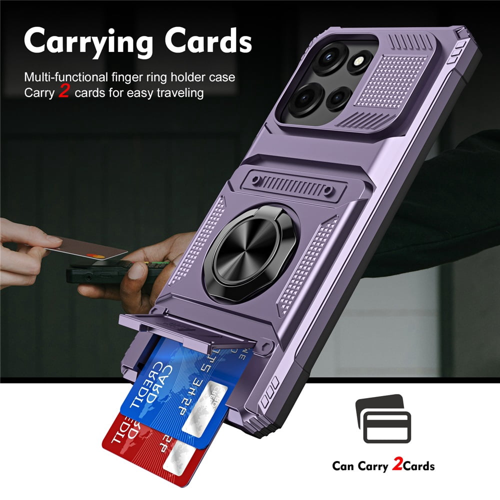 For Motorola Moto G 5G 2025 / 2026 Phone Case with Finger Ring Holder ...