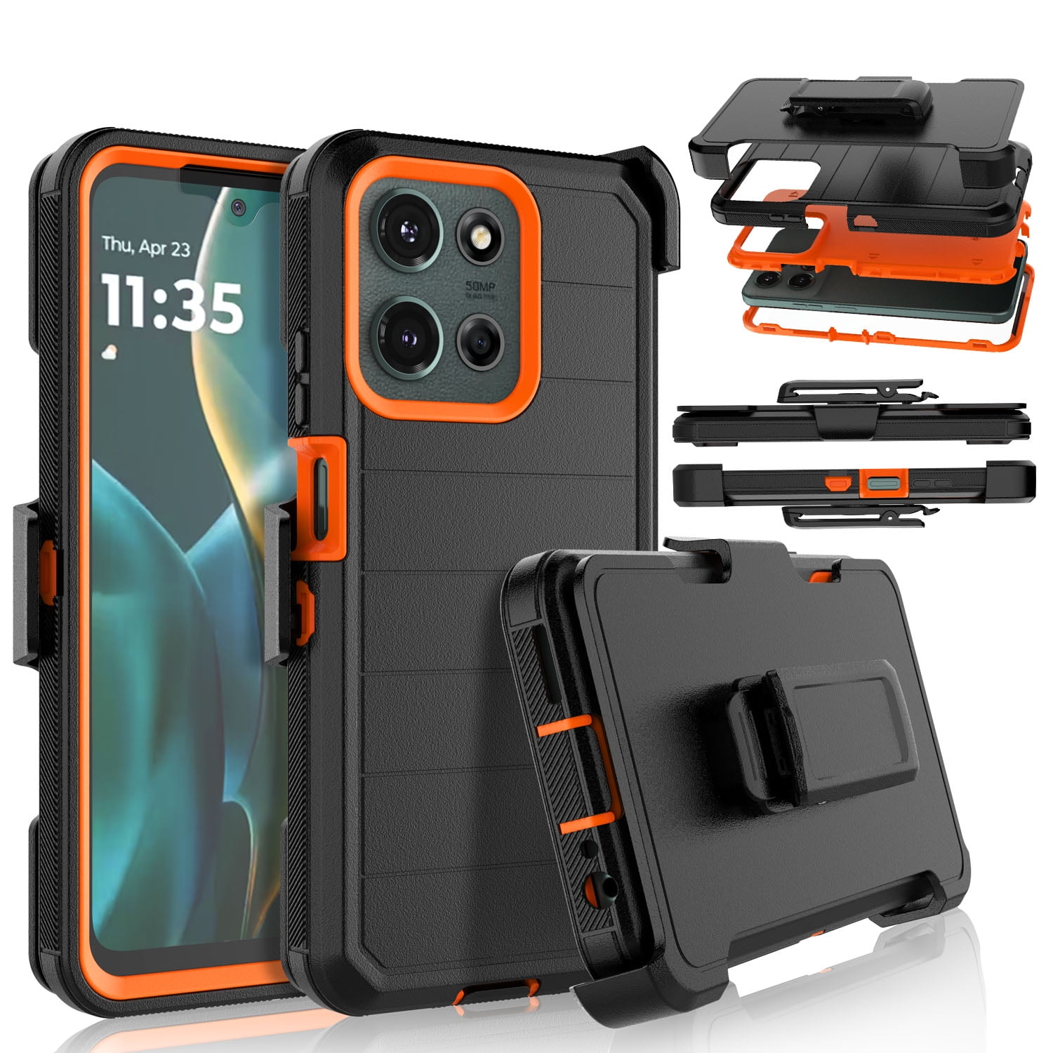 For Motorola Moto G 5G 2025 Case,Takfox Holster Phone Case with Built ...