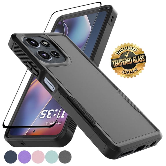 For Motorola Moto G 5G 2025 Case with Tempered Glass Screen Protector ...