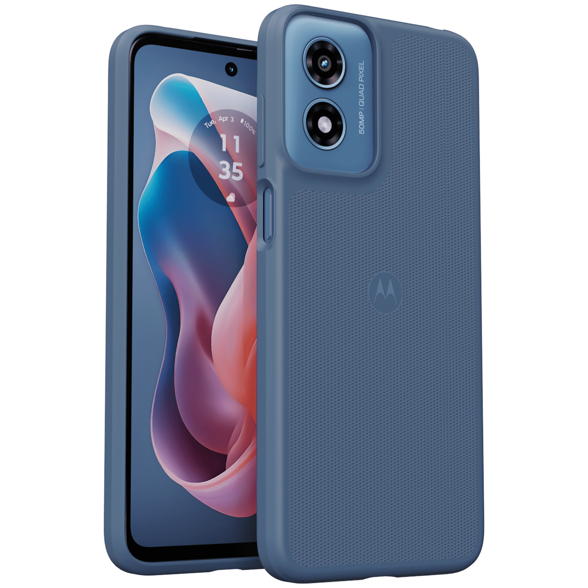 Motorola Moto G Play 2024 Branded Textured TPU - Dusk Blue - Walmart.com
