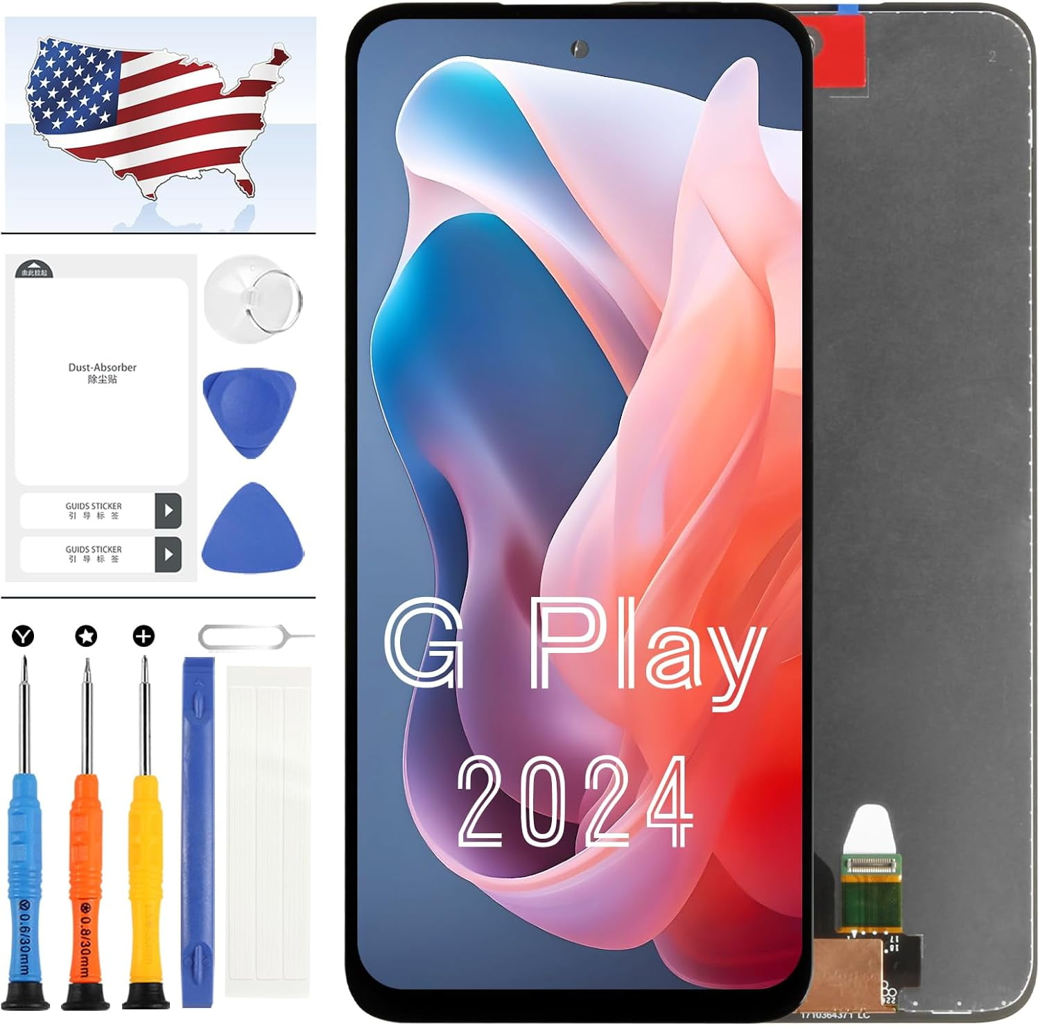 for Motorola Moto G Play 2024 Screen Replacement for Moto G Play Gen 3 ...