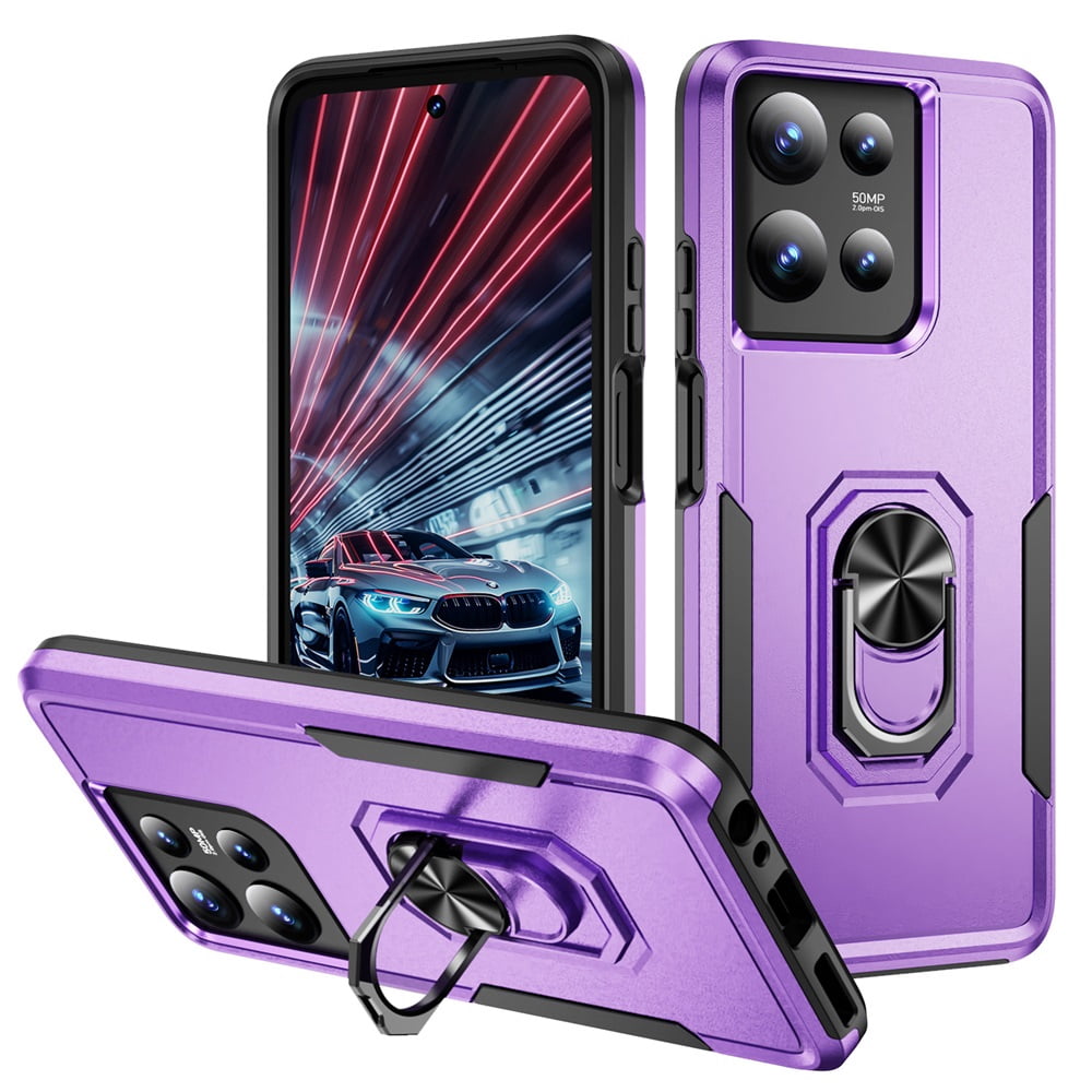 For Motorola Moto G Play 2026 Case With 360° Rotation Metal Ring Holder ...