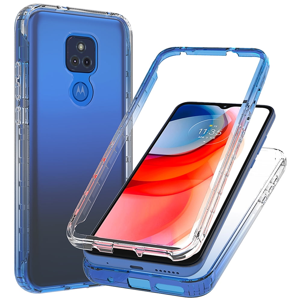 For Motorola Moto G Play Phone Case (2021), Mantto Full body Clear ...