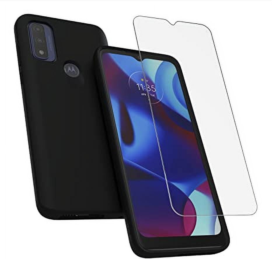 Motorola Moto G Pure (2021) Protective Bundle- Precision Fit Black Case ...