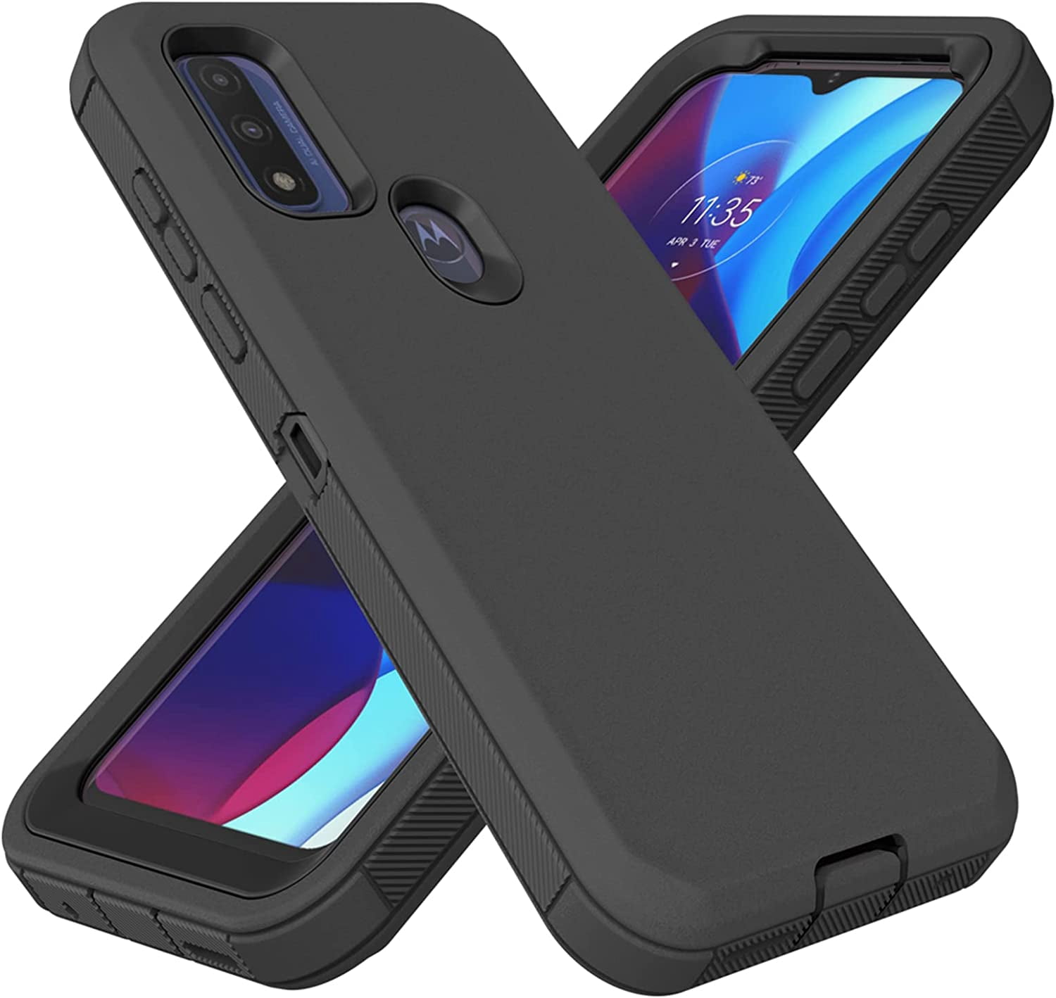 Motorola Moto G Pure Case, Heavy Duty Defender Case Dustproof ...