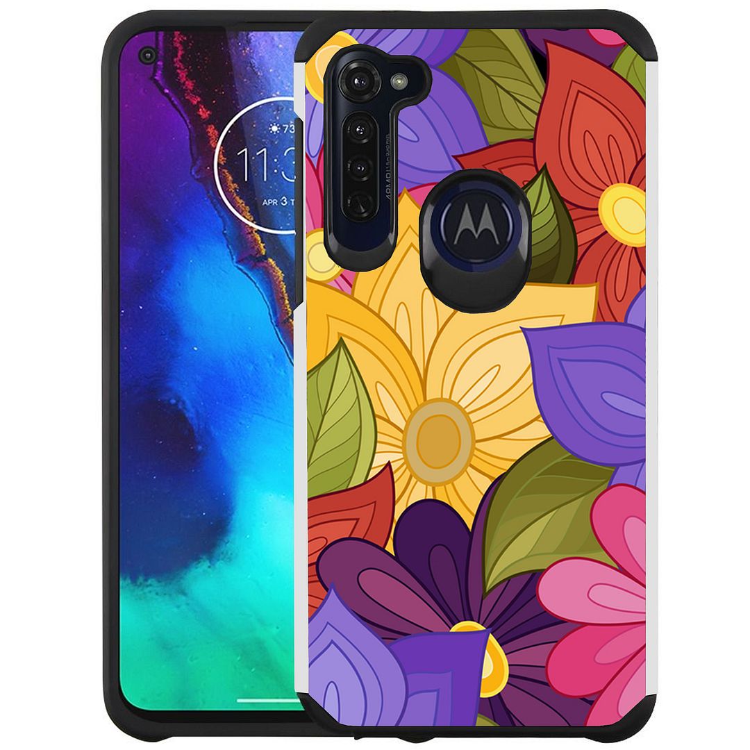 Motorola Moto G Stylus (2020) Case - Colorful Design Hybrid Armor Case ...