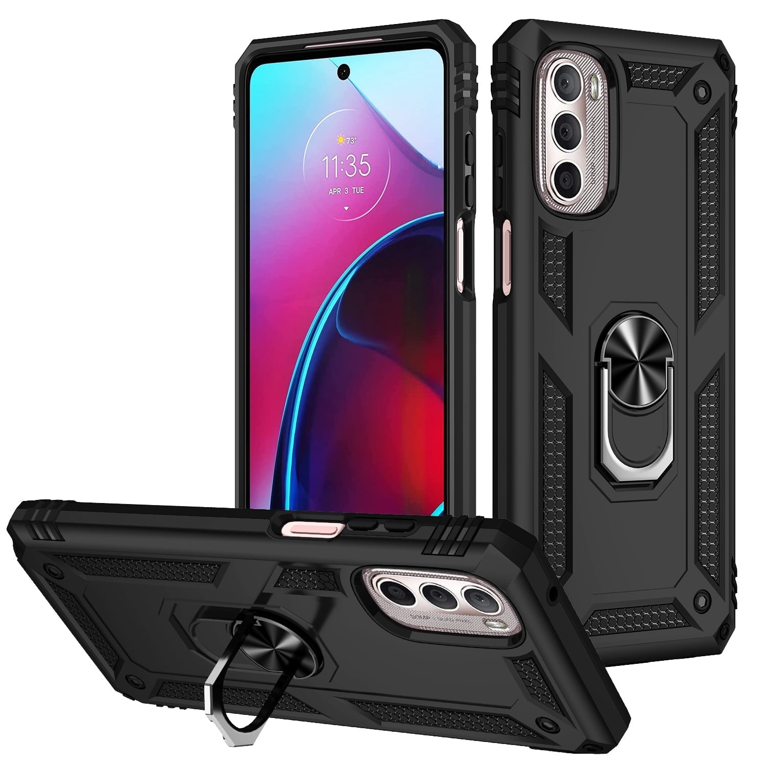 Motorola Moto G Stylus 5G 2022 Case, Heavy Duty Shockproof Full Body ...