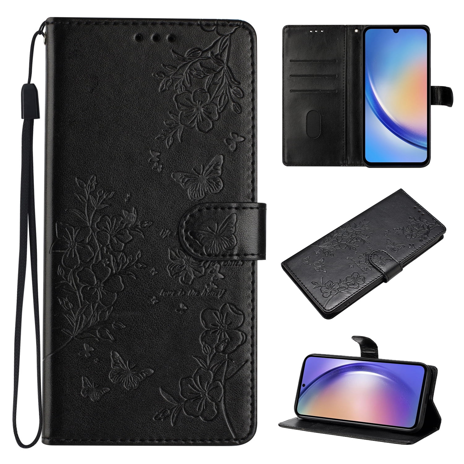 for Motorola Moto G Stylus 5G 2025 Flip Case with Card Slots,Flower ...