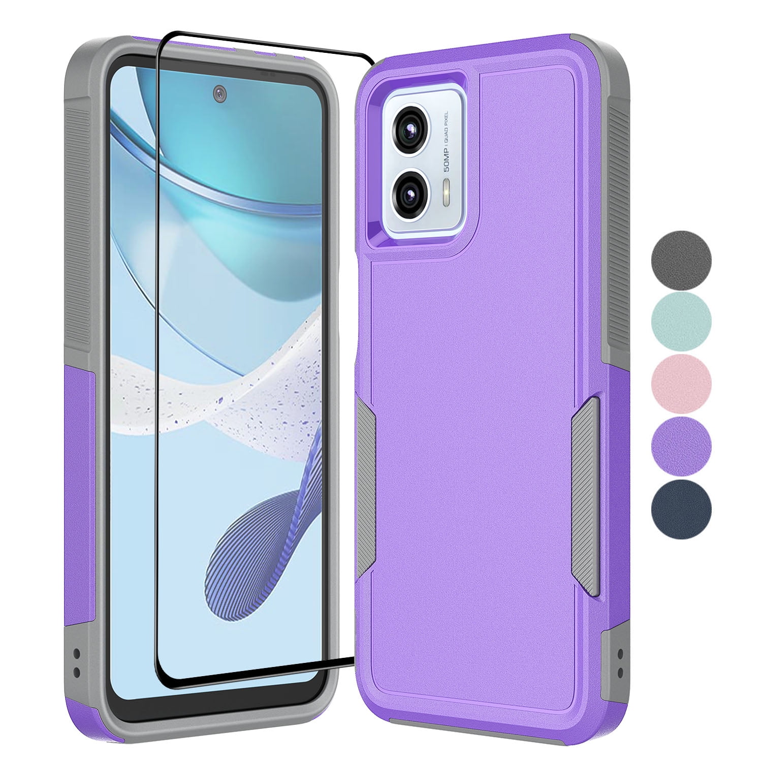 For Motorola Moto G Stylus/G Power/G 5G 2023 Case with Glass Screen ...