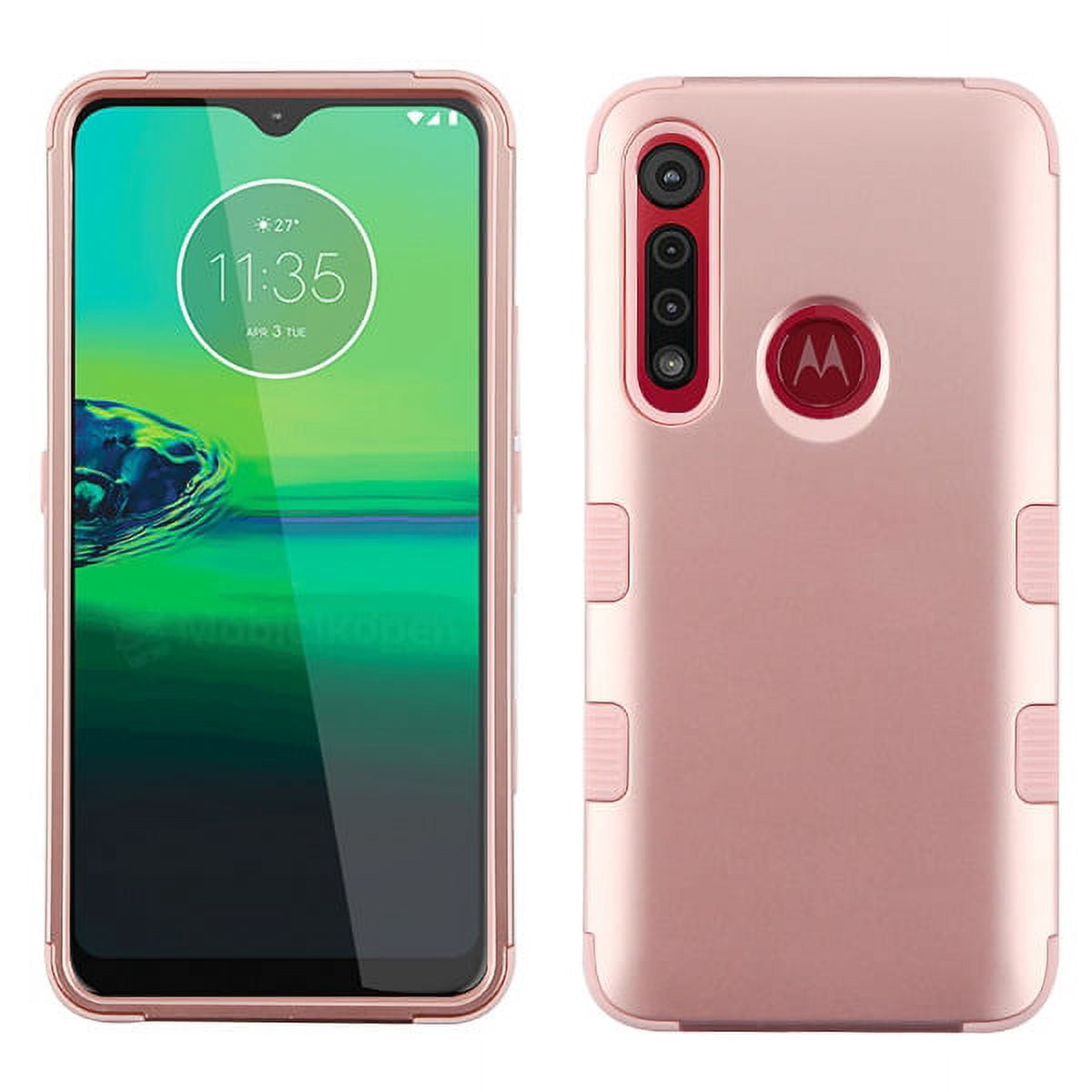 Motorola Moto G8 PLAY Phone Case 3 in 1 Hybrid Impact Armor Hard PC ...