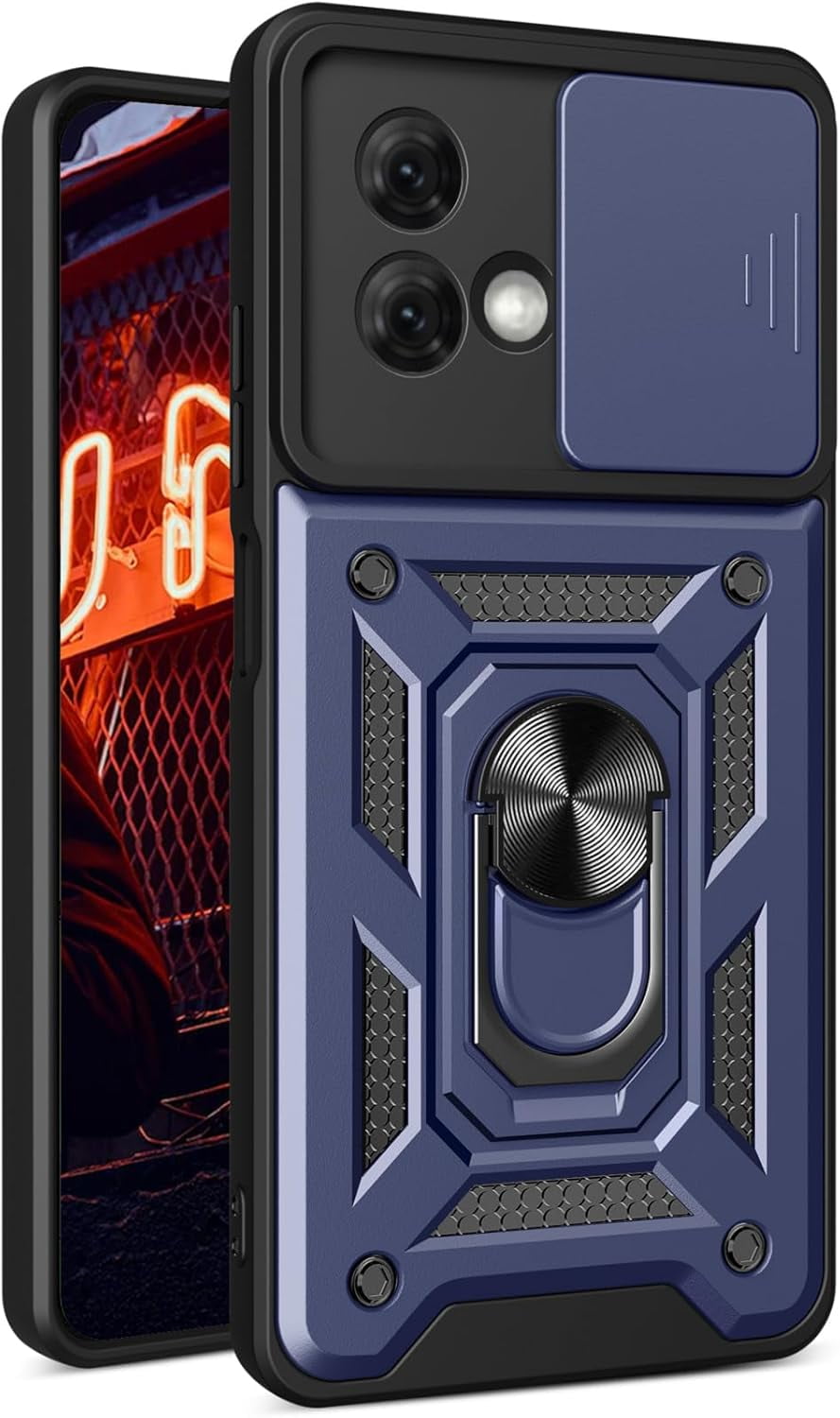for Motorola Moto G84 Case with Slide Camera Lens Cover, Military Grade ...