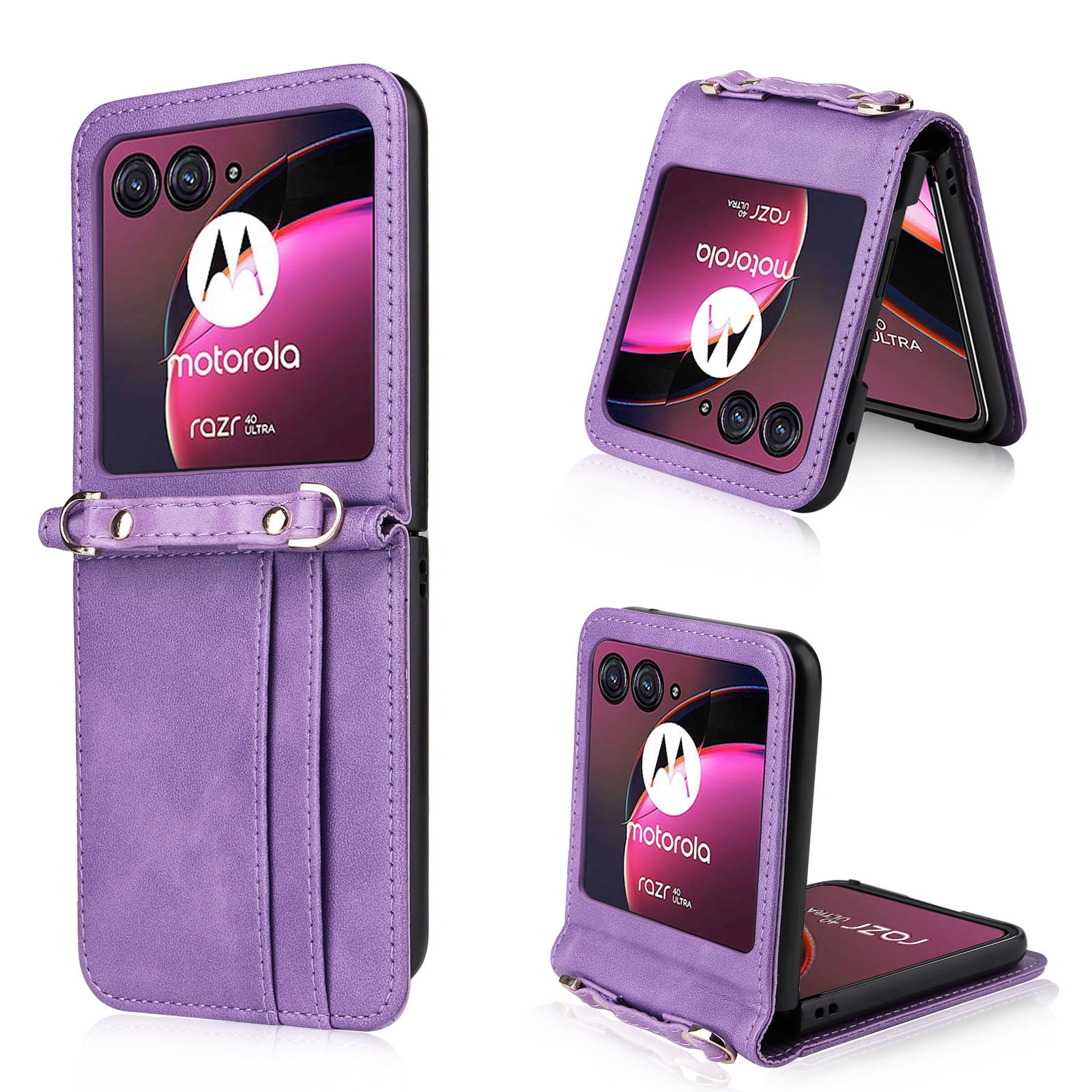 for Motorola Moto Razr 2024 Case Wallet with Card Holder for Women ...
