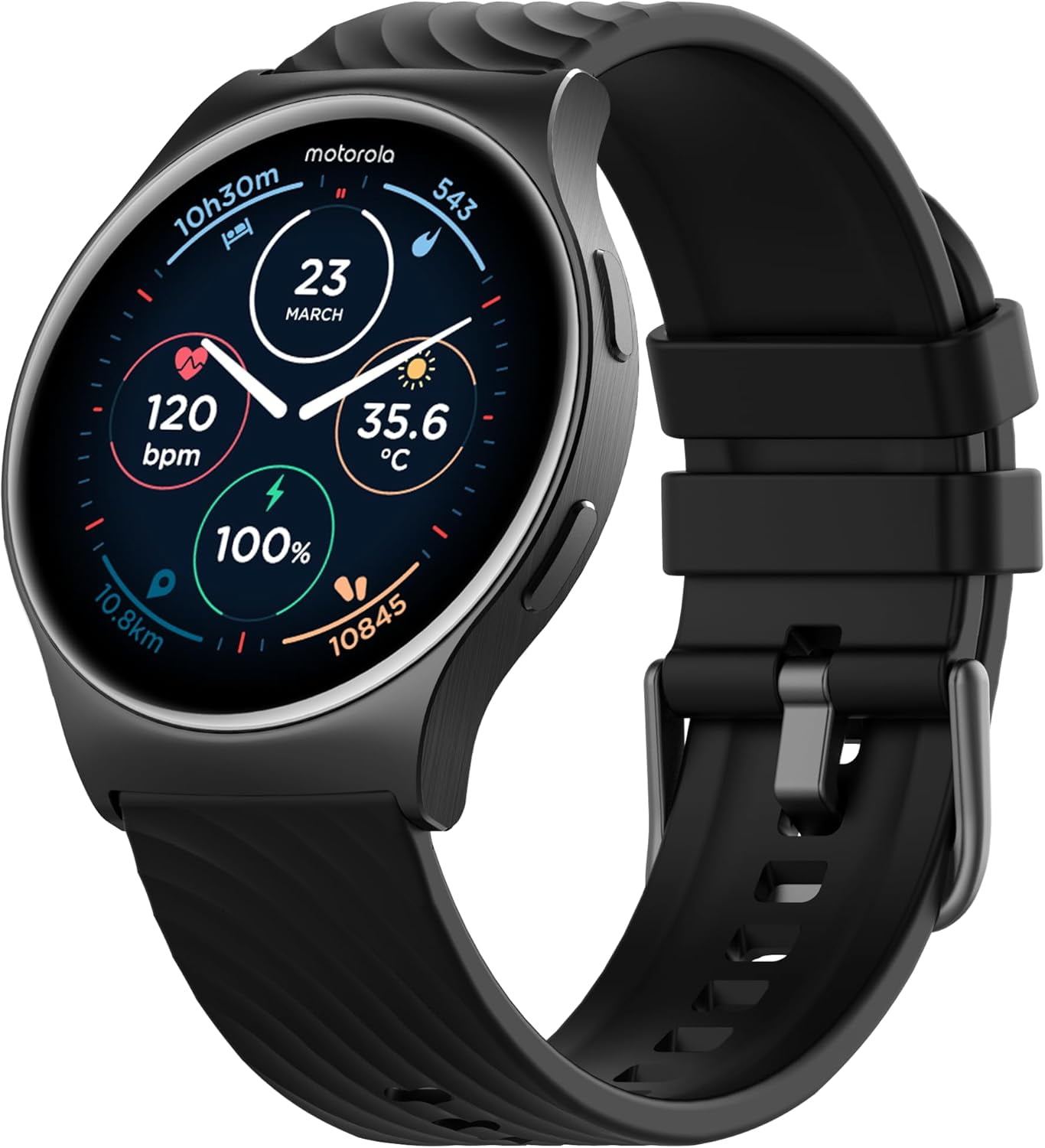 Motorola Moto Watch 120 - Premium Bluetooth Smartwatch with AMOLED ...