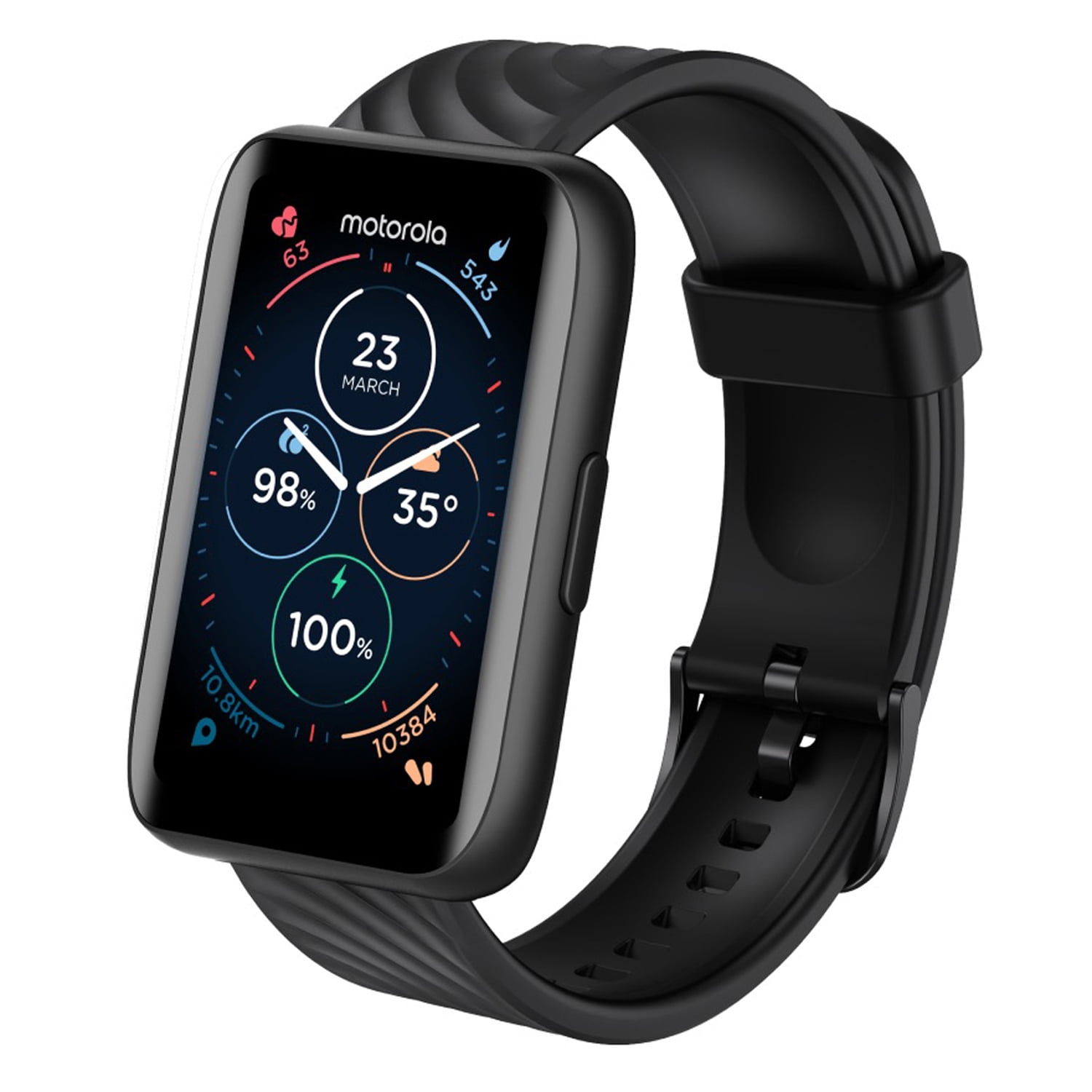 Motorola Moto Watch 40 Smartwatch (Phantom Black), MOSWZ40-PB - Walmart.com