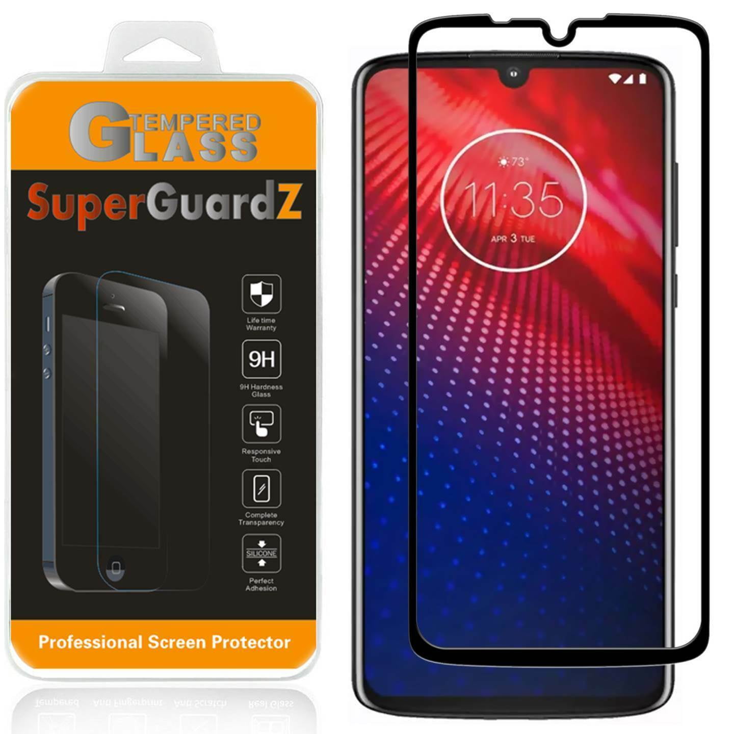 For Motorola Moto Z4 / Motorola Moto Z4 Play - SuperGuardZ Full Cover ...